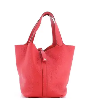 Hermès Gm Picotin Lock Bag Clemence - Red