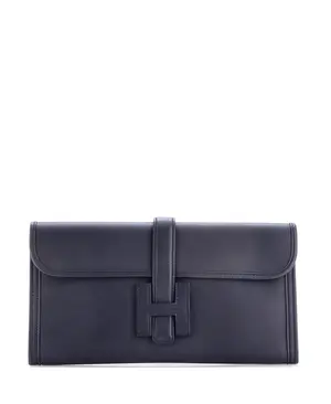 Hermès 29 Jige Elan Clutch Swift - Blue
