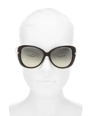 TOM FORD Linda Oversized Sunglasses, 59mm