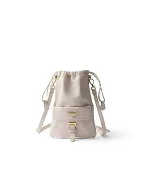 Prada Nappa Leather Pouch - Neutral