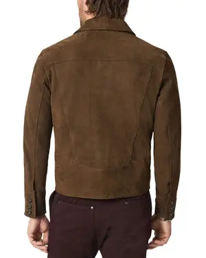 John Varvatos Douglas Seamed Leather Jacket