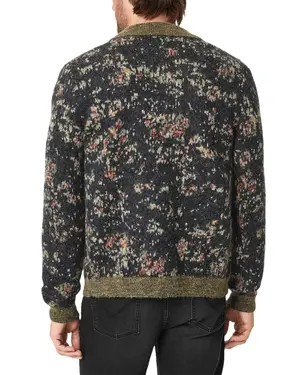 John Varvatos Giverny Floral Cardigan Sweater