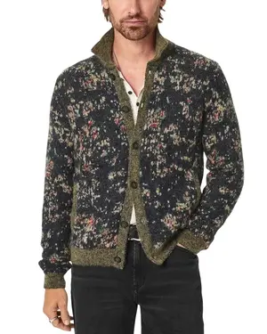 John Varvatos Giverny Floral Cardigan Sweater