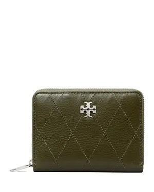 Tory Burch Charlie Quilted Small Leather Wallet - Leccio