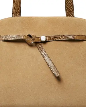 Tory Burch Romy Suede Bauletto Bag