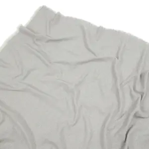 LANEROSSI Zebio Melange Merino Wool Throw Blanket - Light Grey