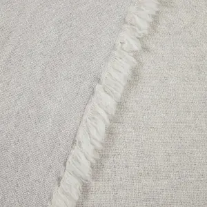 LANEROSSI Zebio Melange Merino Wool Throw Blanket - Light Grey
