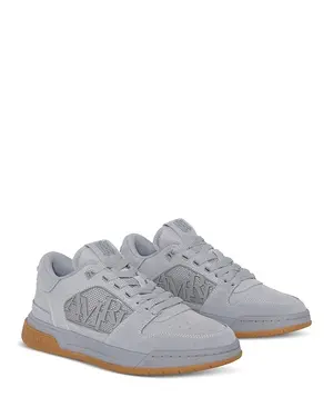 Amiri Classic Low Monochrome Leather Sneakers - Grey