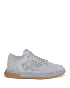 Amiri Classic Low Monochrome Leather Sneakers - Grey