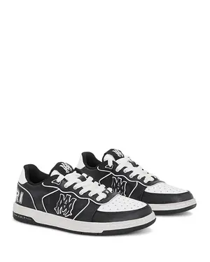 Amiri Newport Leather Sneakers - Black