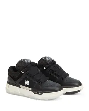Amiri Ma-1 Leather Low Top Sneakers - Black