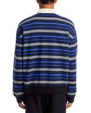 Nn07 David Stripe Polo Shirt