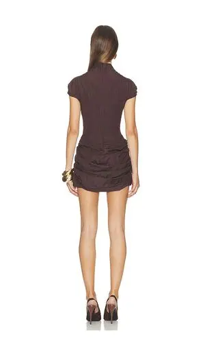 Magda Butrym Short Sleeve Mini Dress