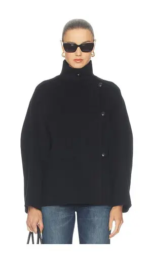 RÓHE Double-faced Wool Jacket - Black