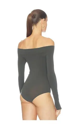 Commando Ballet Off-shoulder Bodysuit In Grey