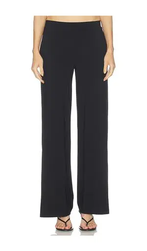 Norma Kamali Flat Front Wide Pant