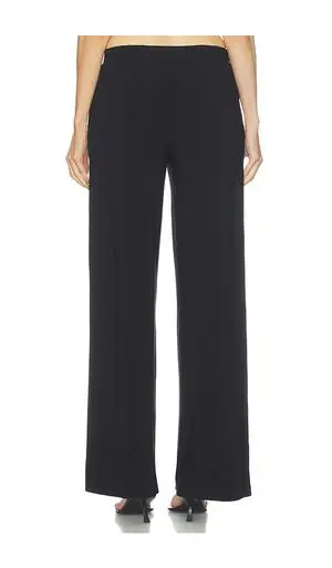 Norma Kamali Flat Front Wide Pant