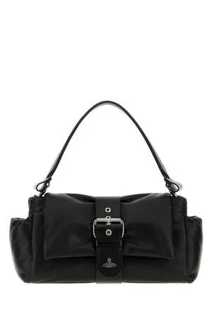 VIVIENNE WESTWOOD Leather Hazel Xl Shoulder Bag - Black