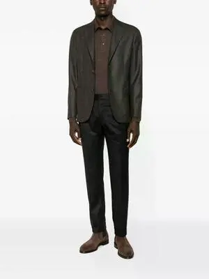 BARBA NAPOLI Single-breasted Notched-lapels Jacket