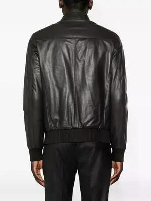BARBA NAPOLI Dakota Leather Bomber Jacket