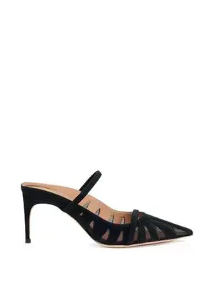 MALONE SOULIERS Aurora Mesh-panelled Mules
