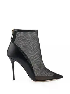 MALONE SOULIERS Mesh-panels Ankle Boots - Black