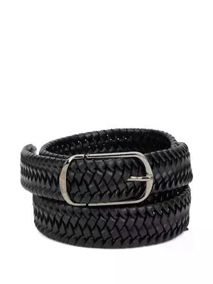 SLOWEAR Braided Leather Belt - Black