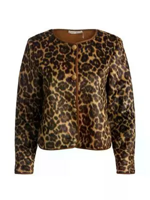 Alice + Olivia Alma Leopard-print Faux-fur Coat - Brown