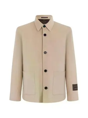 SLOWEAR X Paltò Button-fastening Patch-pocket Jacket - Neutrals