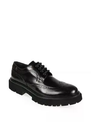 BALDININI Brogue-detail Chunky-sole Derby Shoes - Black