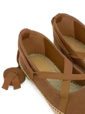 CastaÑer Petunia Lace-up Canvas Espadrille