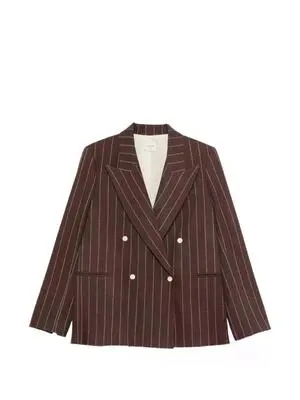 ALYSI Pinstripe Double-breasted Blazer