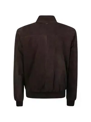 Herno Suede Bomber Jacket