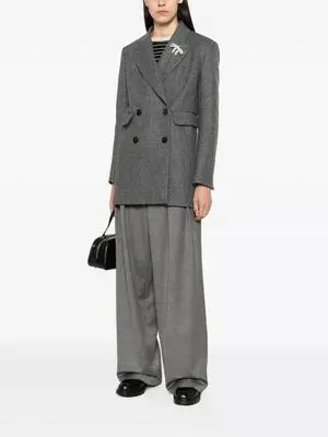 Maje Crystal-embellished Double-breasted Coat