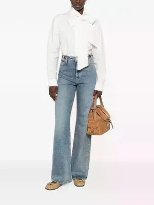 Maje Buckle-detail Straight-leg Jeans