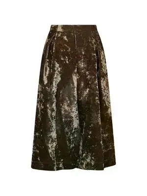 UMA WANG Inverted-pleat Flared Midi Skirt