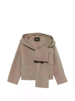 Maje Hooded Single-breasted Coat