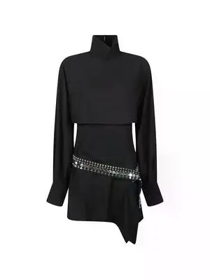 IRO PARIS Studded Layered-detail Midi Dress