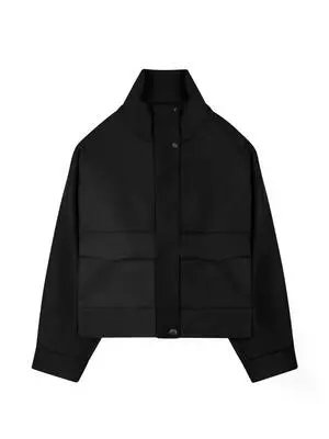 NINE:INTHE:MORNING High-neck Panelled Jacket - Black