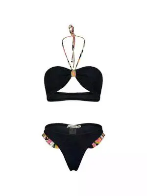 PARAMIDONNA Lucy Ruffled Bikini - Black