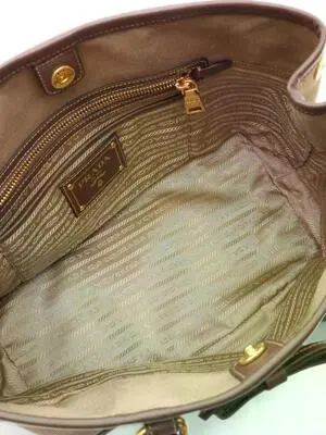Prada 2010s Logo-jacquard Two-way Handbag