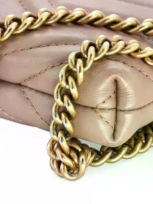 Gucci Gg Marmont Chain Matelasse Leather Mini Shoulder Bag