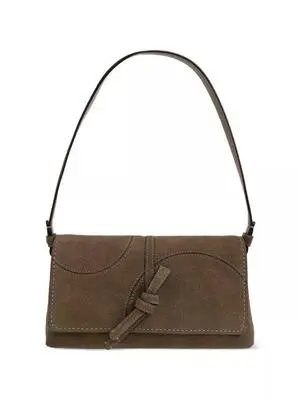 Kate Spade New York Loop Knotted Suede Shoulder Bag - Brown
