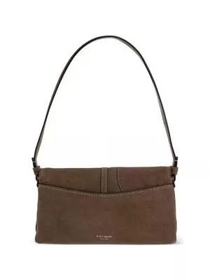 Kate Spade New York Loop Knotted Suede Shoulder Bag - Brown