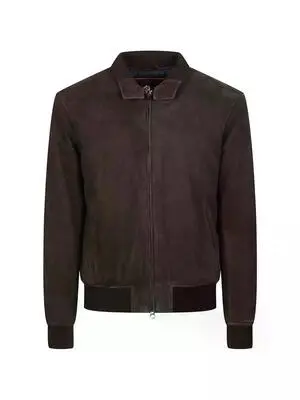 STEWART Calf Suede Bomber Jacket
