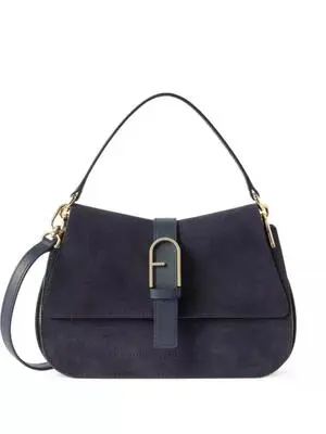 Furla Logo-plaque Top-handle Tote Bag - Blue