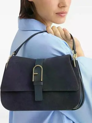 Furla Logo-plaque Top-handle Tote Bag - Blue