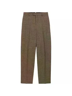 AMI Paris Houndstooth Balloon-fit Wool Trousers