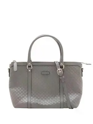 Gucci 2000-2015 Small Microguccissima Joy Satchel - Grey