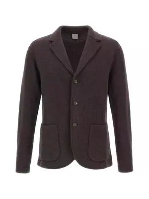 Eleventy Knit Patch-pocket Blazer - Brown